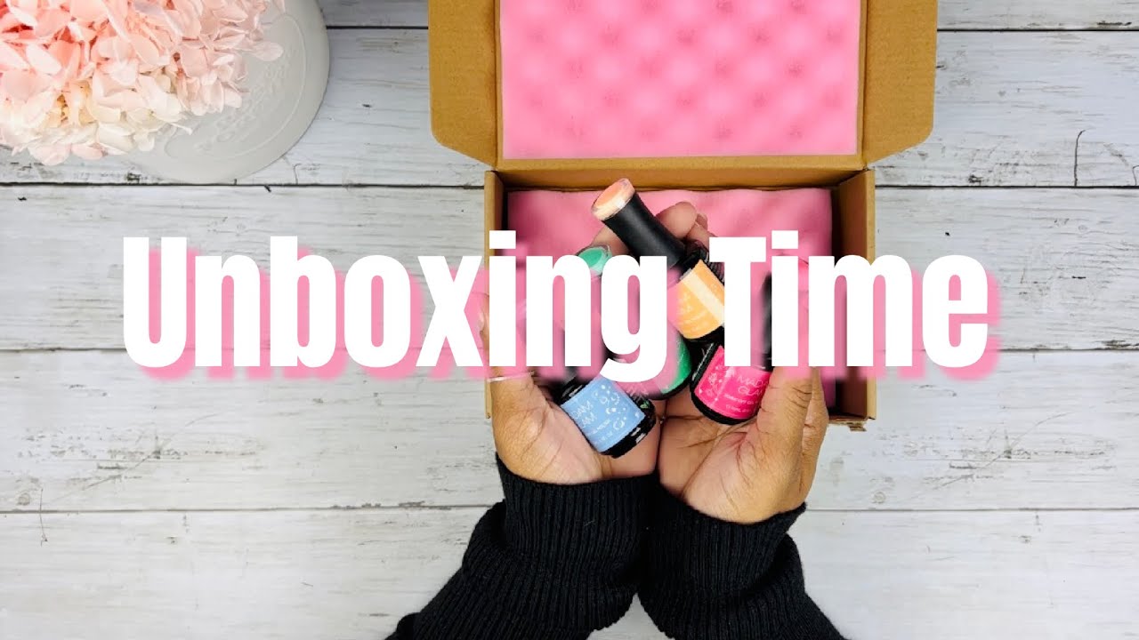 UNBOXING HAPPY MAIL | MADAM GLAM | AT HOME MANICURE | GEL SWATCHES ...