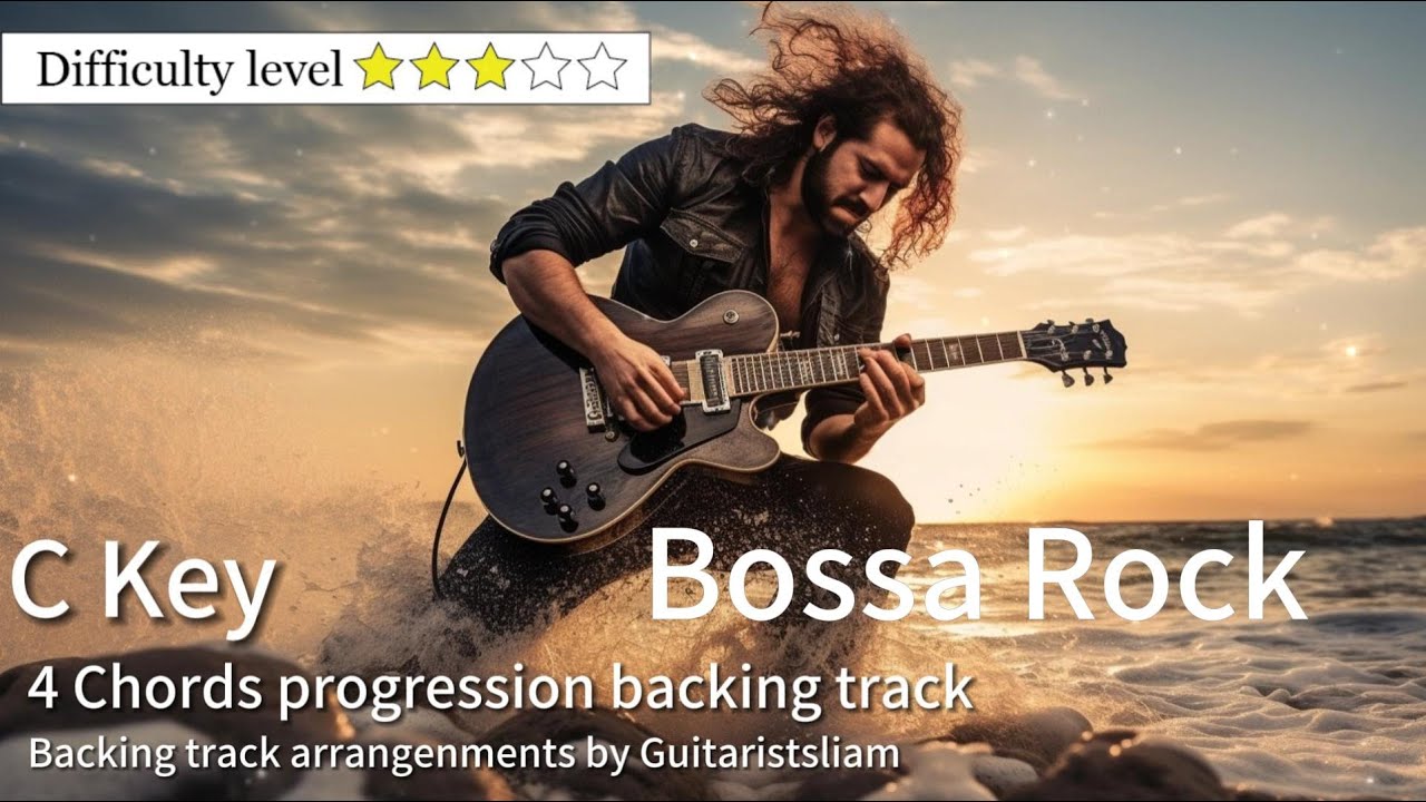 C key I 4 Chords progression backing track I Bossa Rock - YouTube Music