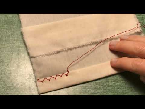 Catch Stitch - How To Sew With A Catch Stitch - YouTube