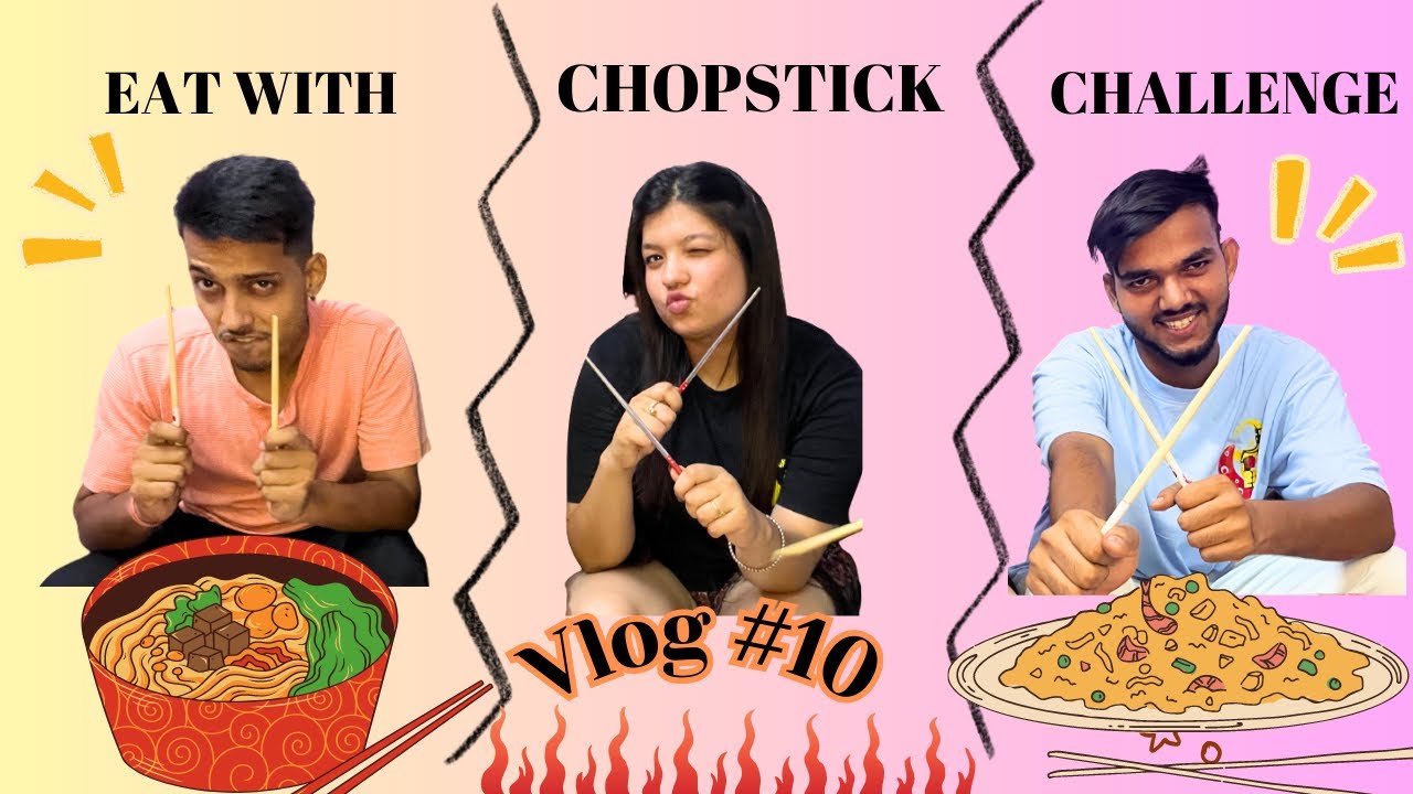 Eat With Chopsticks Challenge🥢😎🥢|| 5min Food Challenge|| KvSVlogs - YouTube