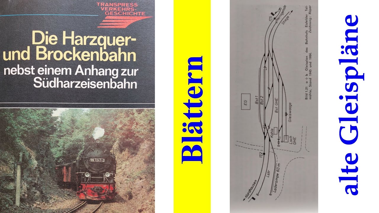 Harzquer- und Brockenbahn - Gleispläne der Bahnhöfe - YouTube