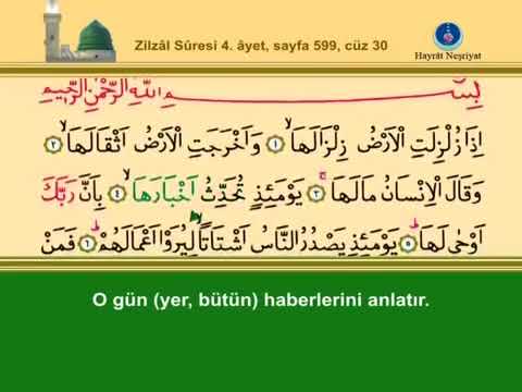 Zilzal Suresi - Ok Takipli