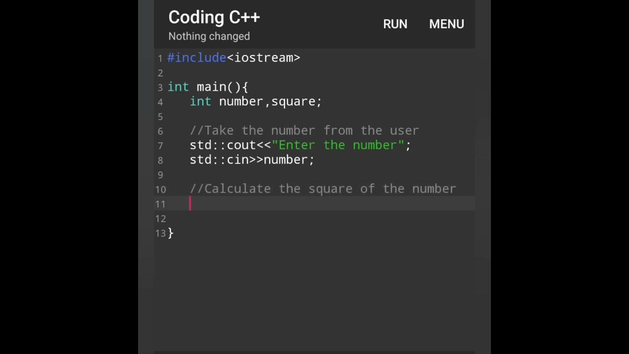 C Coding To Find The Square Of A Number Programming In C Languagecodingbeginners Youtube 