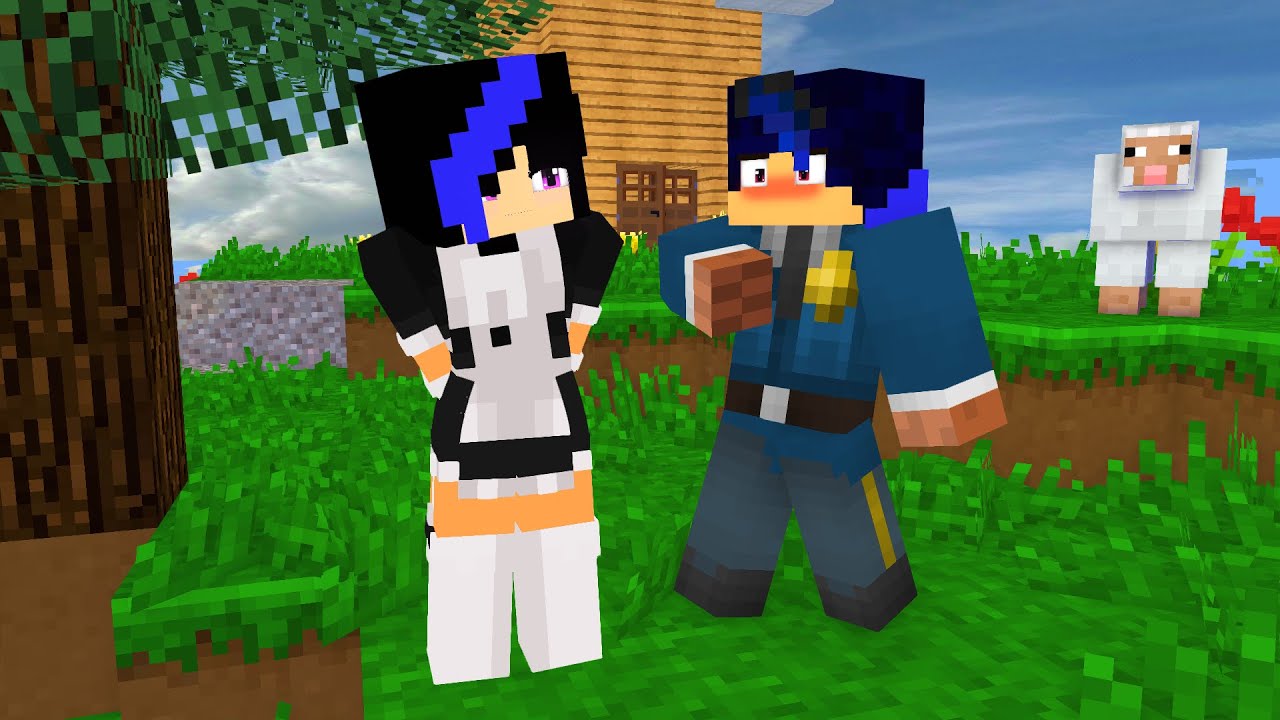 MEET LOVE POOR EIN GF MAID AND POLICE EIN COUPLE -MINECRAFT ANIMATION# ...