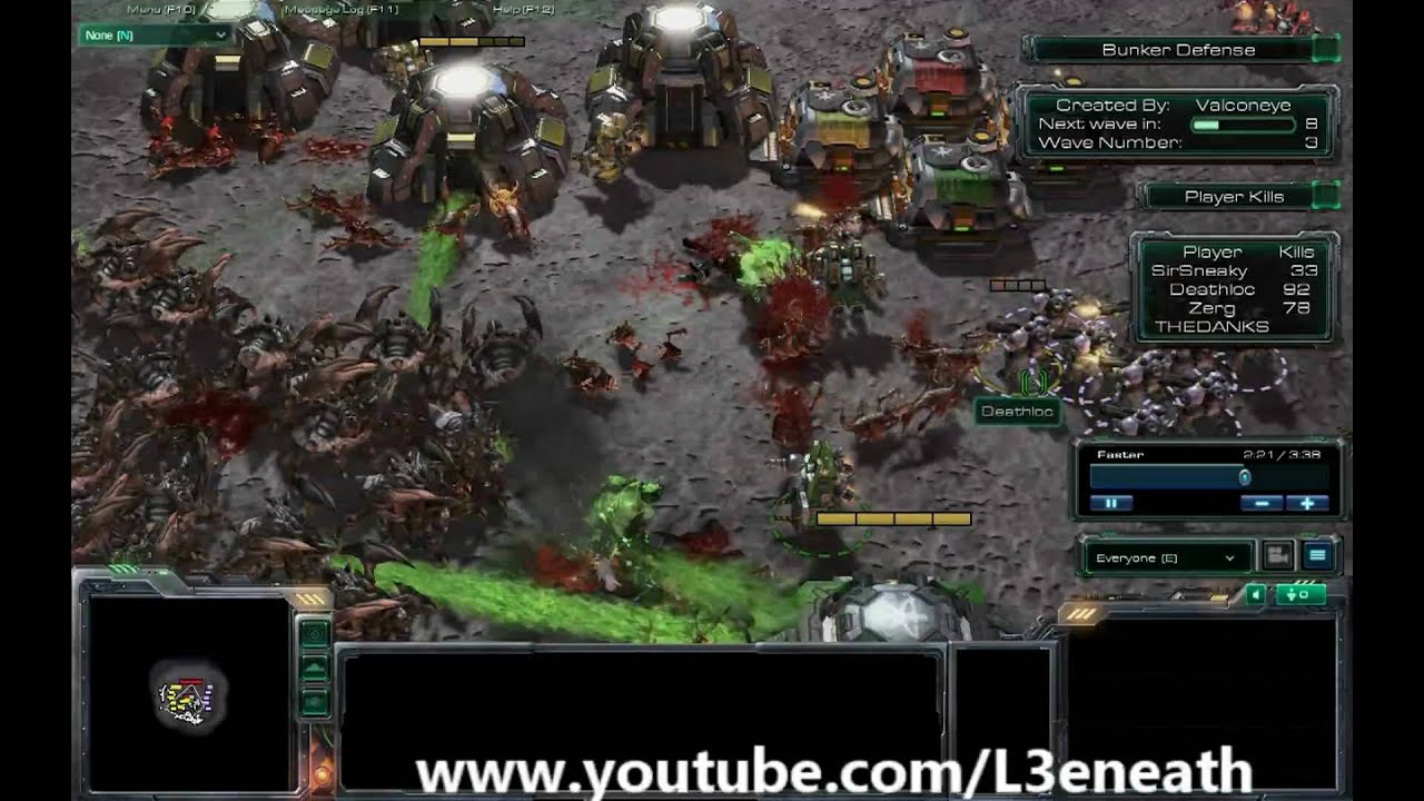 STARCRAFT 2 CUSTOM GAMES and maps offical multiple game play!! - YouTube