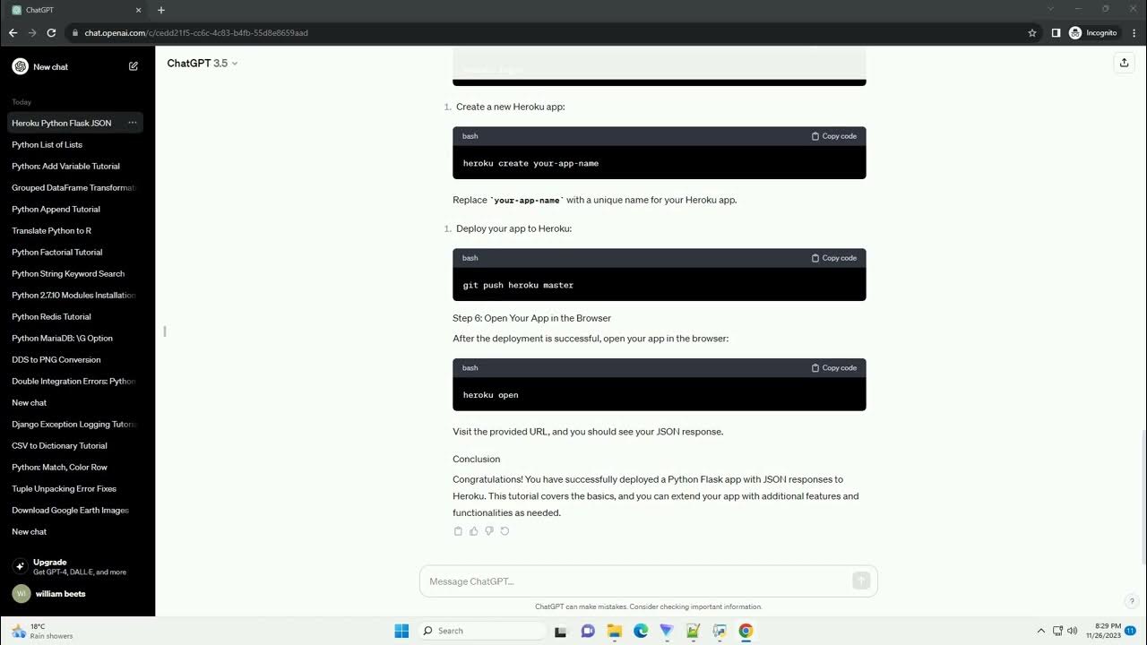 Heroku App Built With Python And Flask Sends Json Response Locally But Not On Heroku Youtube