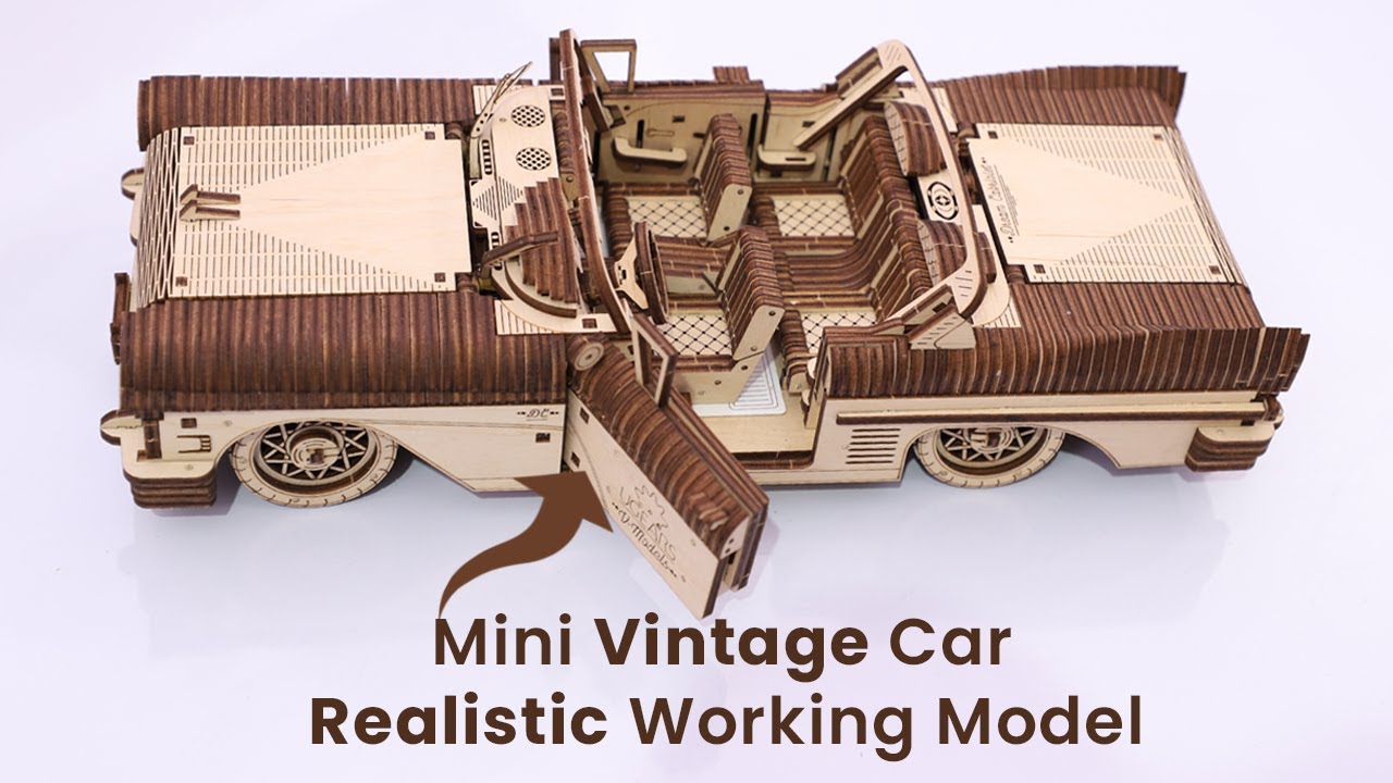 How to make Wooden Car (Vintage Car) | Wooden Car Build - YouTube