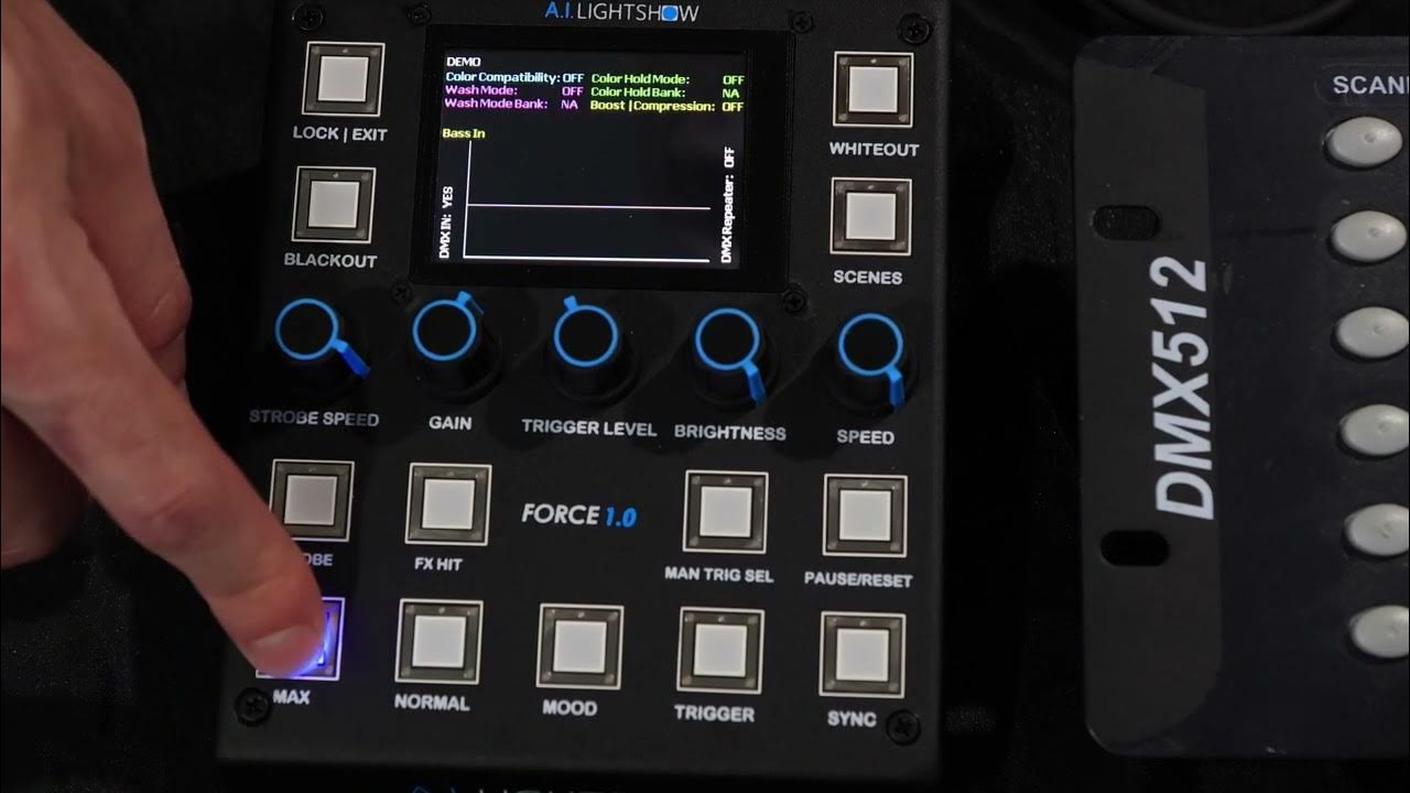 Force 1.0 DMX IN Port - Tutorial - YouTube