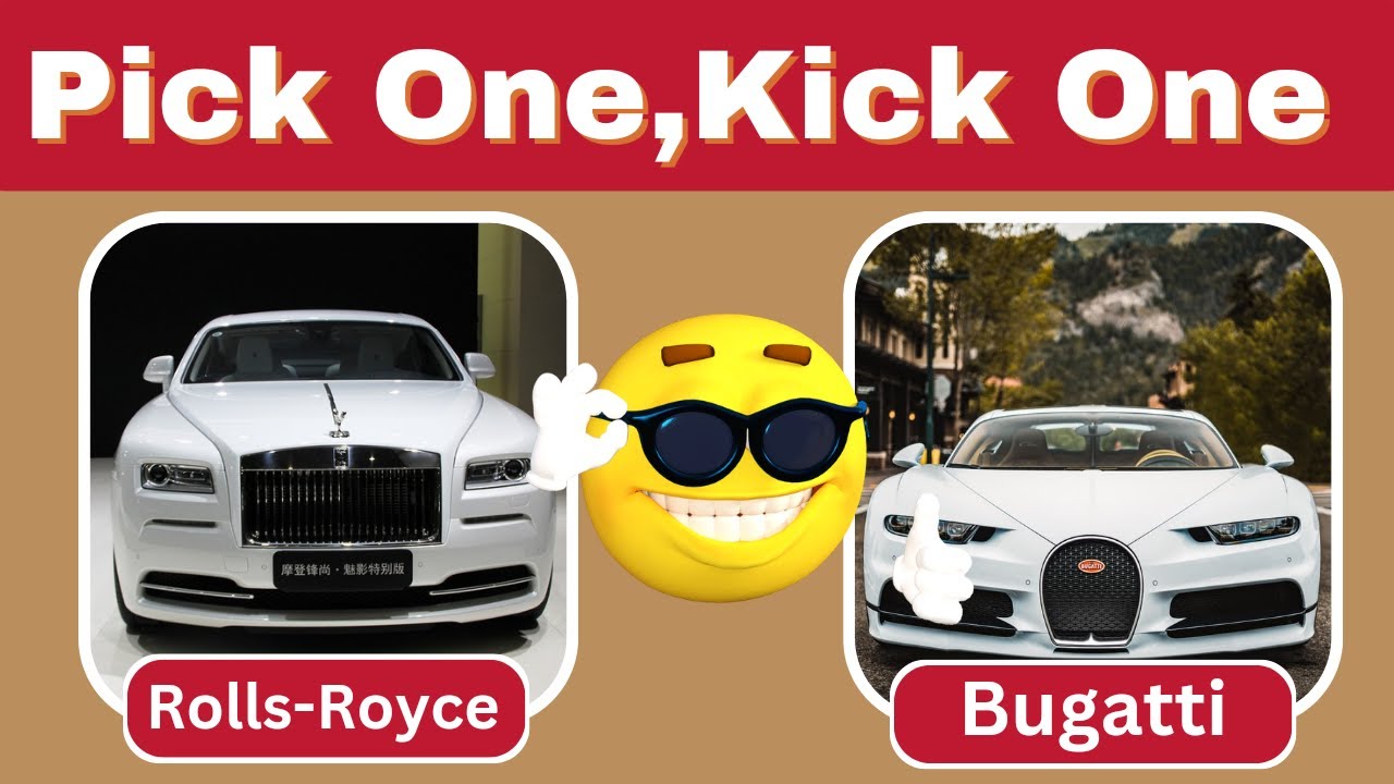 Pick One Kick One Car Edition 🚗 | Which would you rather have? - YouTube