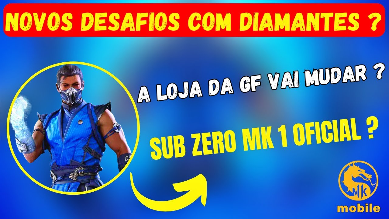 MK Mobile Vídeo Especial ! SUB ZERO MK 1 Oficial ? Nova loja da GF ...