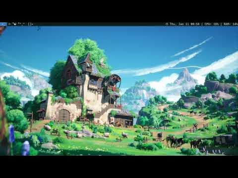 mencoba pertama kali custom Arch linux window manager (dwm) - YouTube