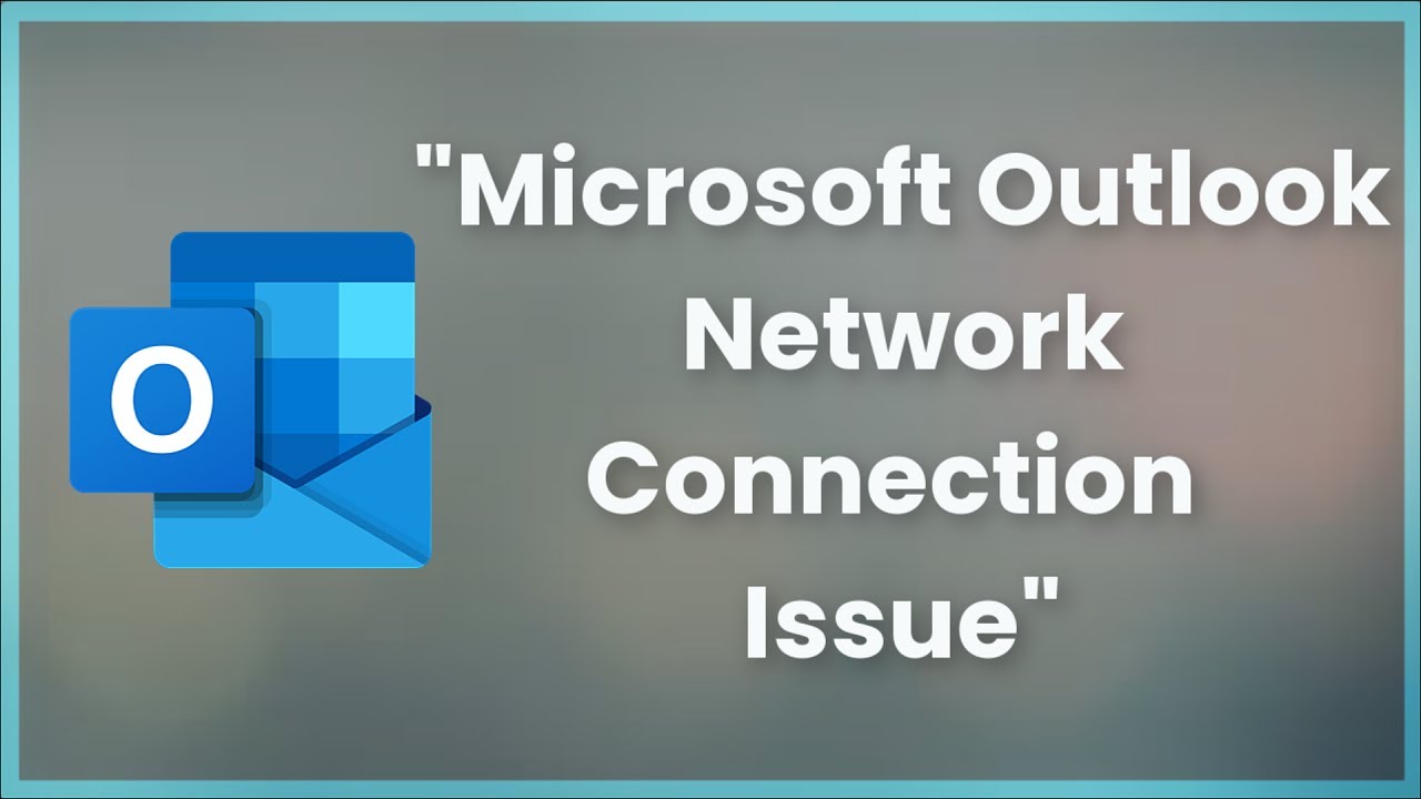Microsoft Outlook Network Connection Issue - Fix - YouTube