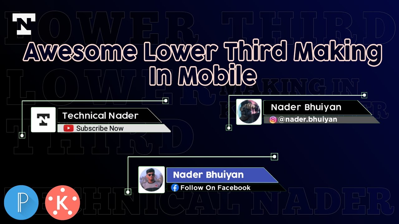 How To Make Animated Lower Thirds In Mobile || Lower Third Making ...