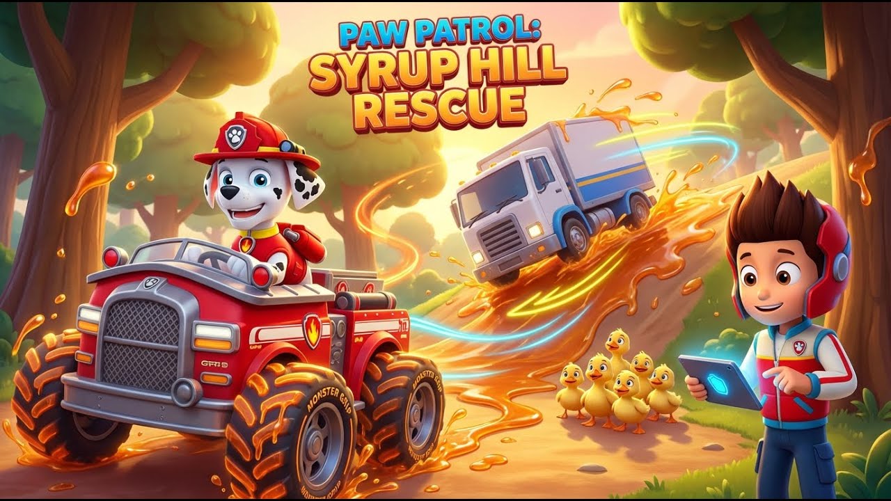 PAW Patrol: Rescue Wheels – The Sticky Syrup Slide! 🥞🛞 | Marshall’s ...