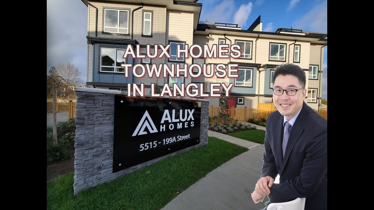 Alux homes Town house 신규분양 in Langley - YouTube