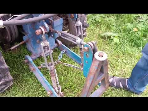 Задняя трехточечная навеска для мототрактора своими руками. - YouTube