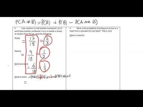 103x Probability LHS OR Probability - YouTube