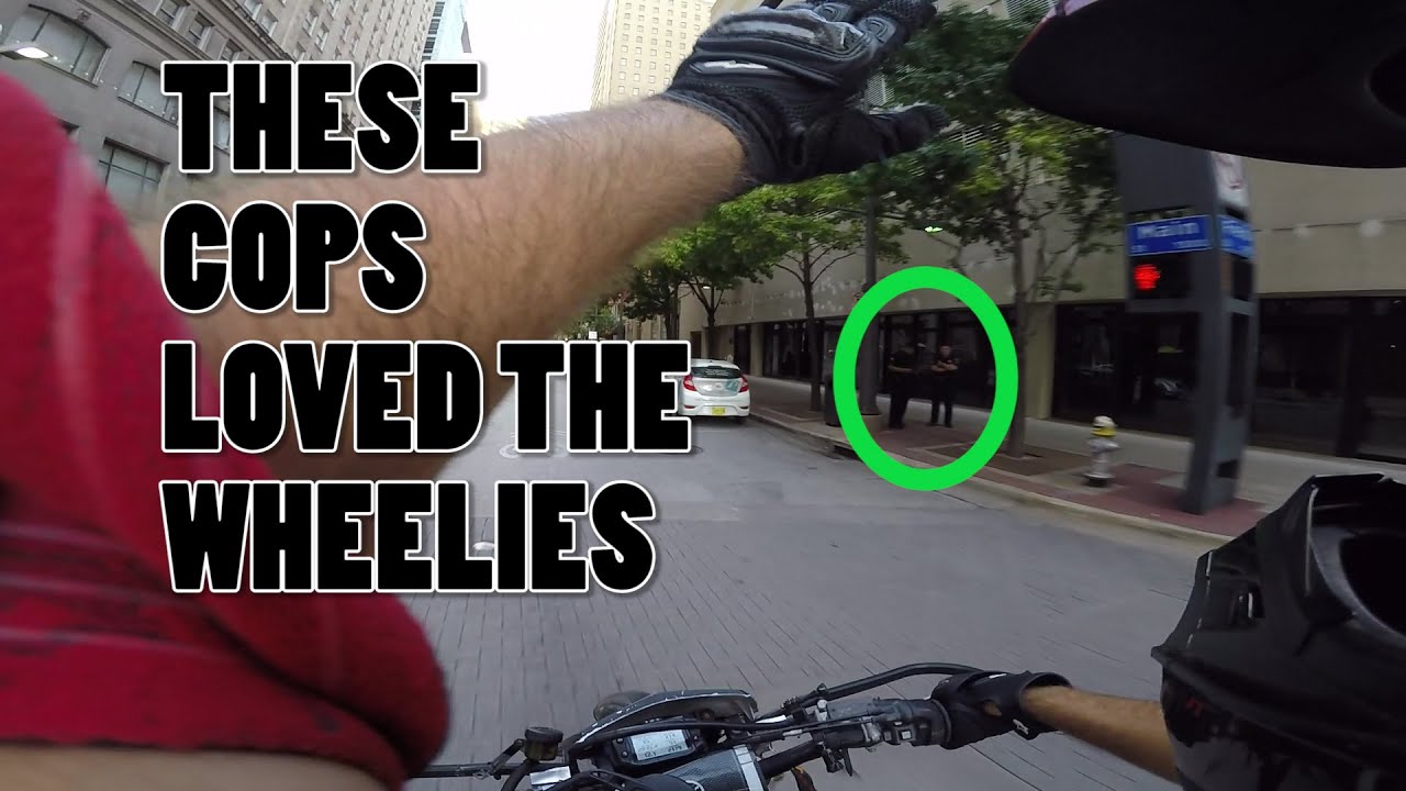 Filming a Music Video. The Cops Loved the Wheelie! - YouTube