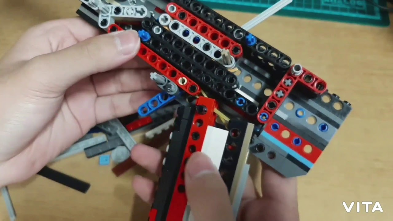 Lego smg full auto blowback pistol instructions - YouTube