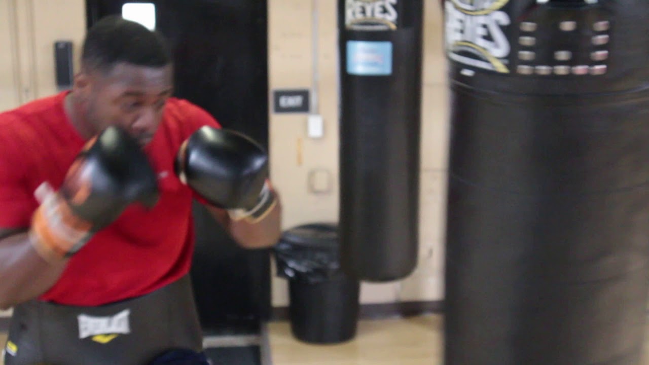 MIke Polite Coffie on heavy bag - YouTube