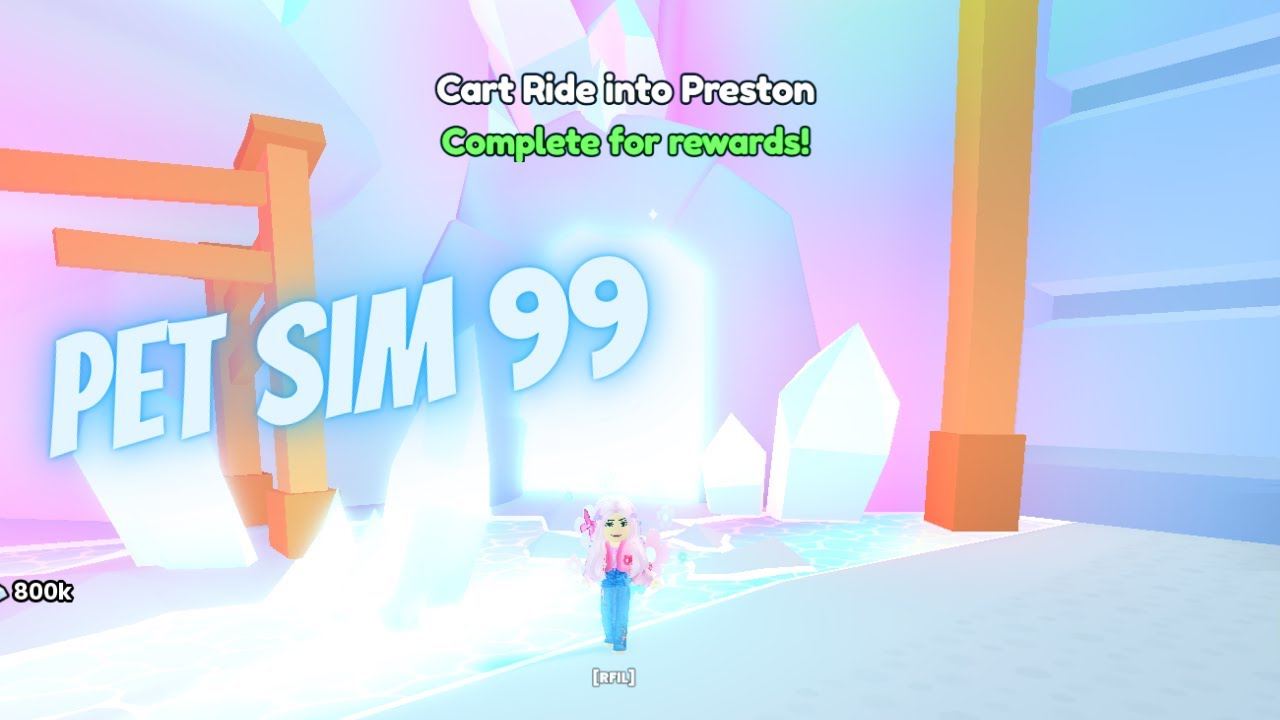 Cart Ride into Preston Pet Sim 99 - YouTube