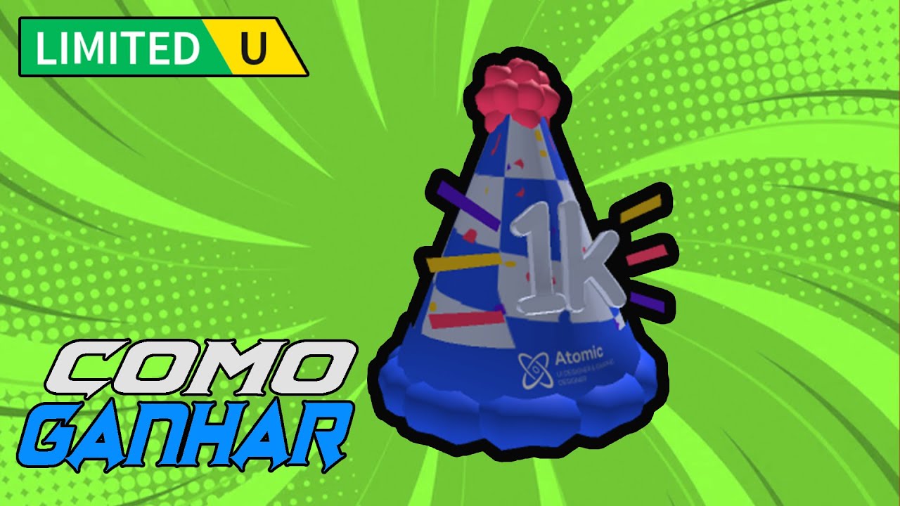 COMO PEGAR O NOVO ITEM GRÁTIS Limited UGC [Chapéu de festa da Atomic ...