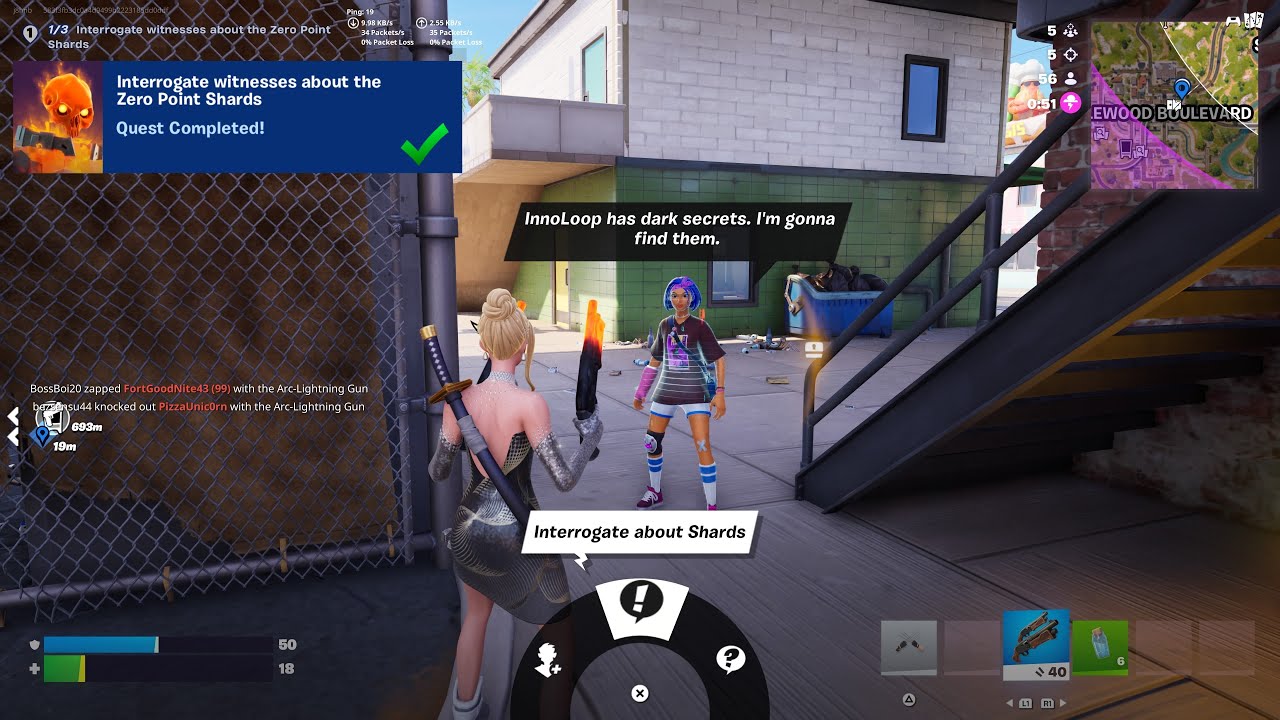 Fortnite - Interrogate Witnesses About The Zero Point Shards (Dark ...