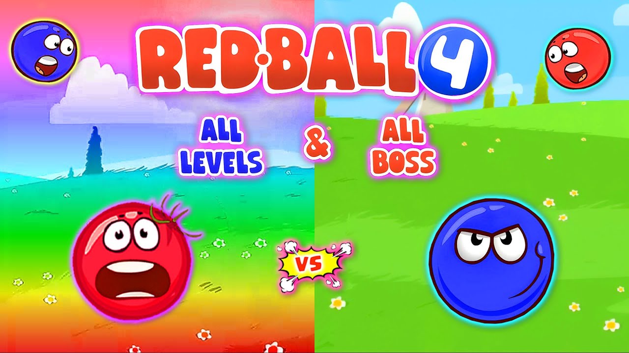 Red Ball 4 | Orange Ball Vs Blue Ball in Rainbow World with All Levels ...