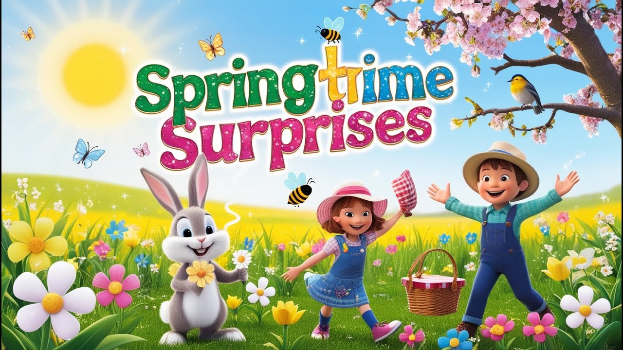 🌸 Springtime Surprises Cheerful Kids’ Poem Video☀️ - YouTube