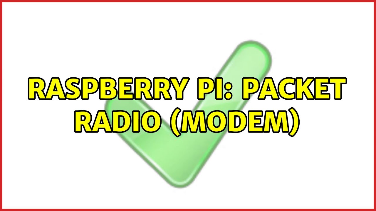 Raspberry Pi: Packet radio (modem) - YouTube