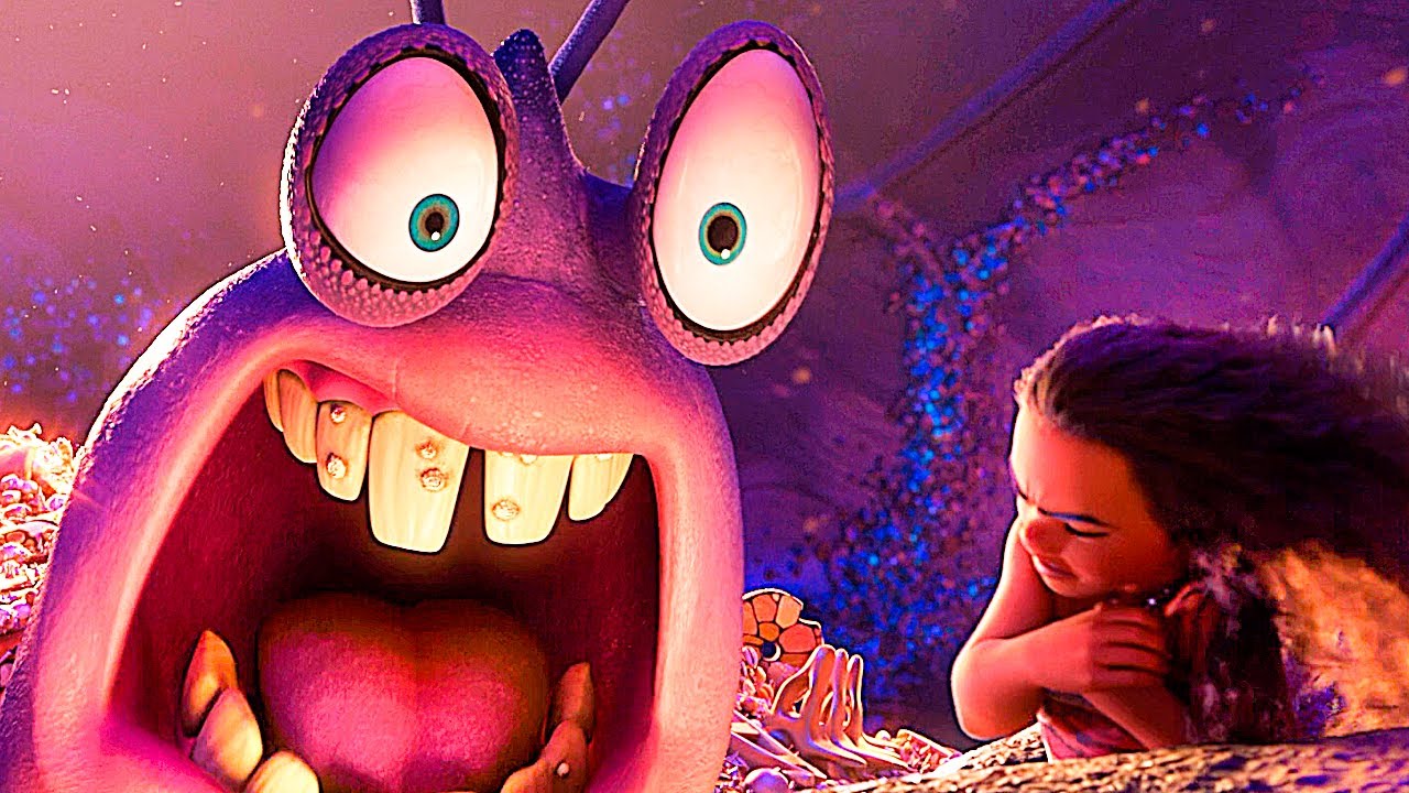 Moana 1 & 2 | Maui and Moana vs Tamatoa Fight Scene Recap | Moana Meets ...