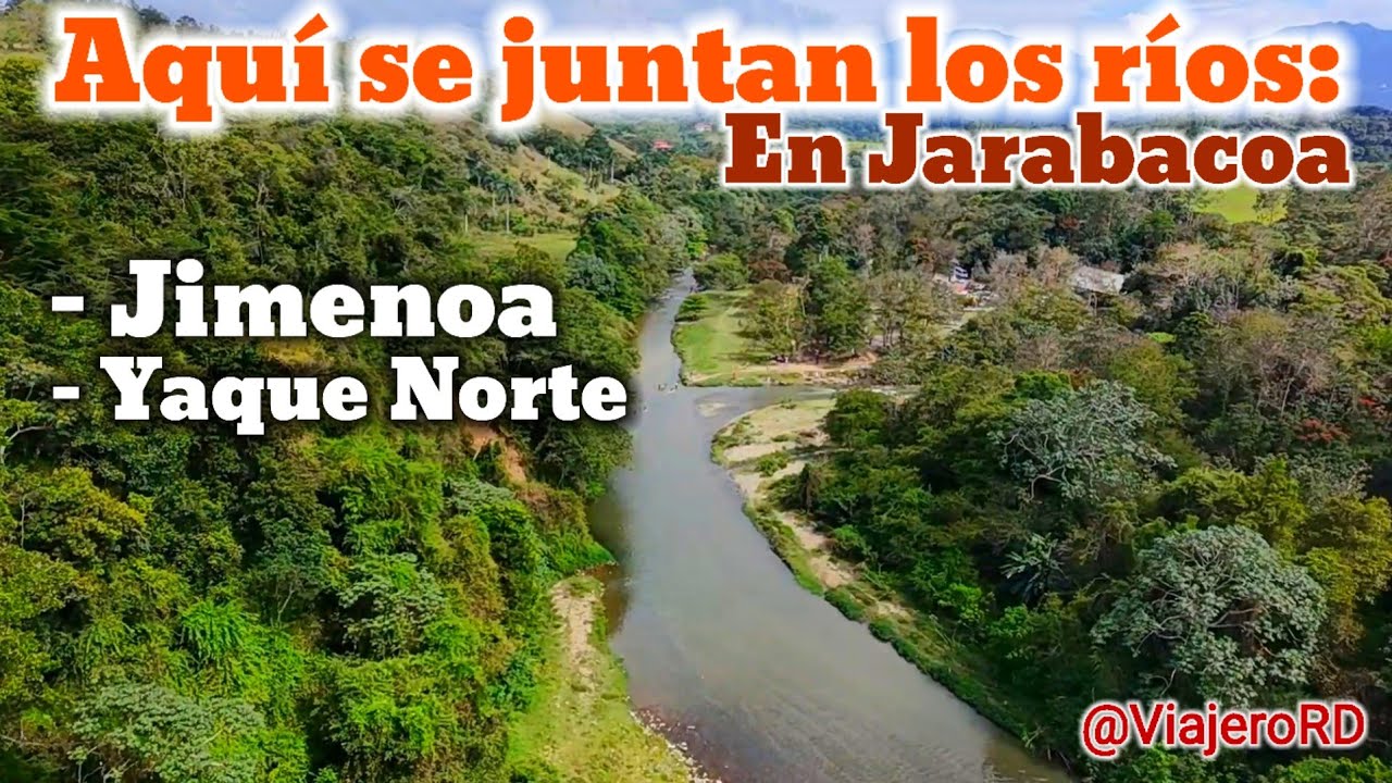 La Confluencia en Jarabacoa, donde se juntan los ríos Yaque del Norte y ...