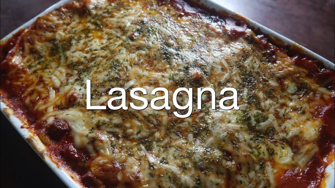 Making Lasagna - YouTube