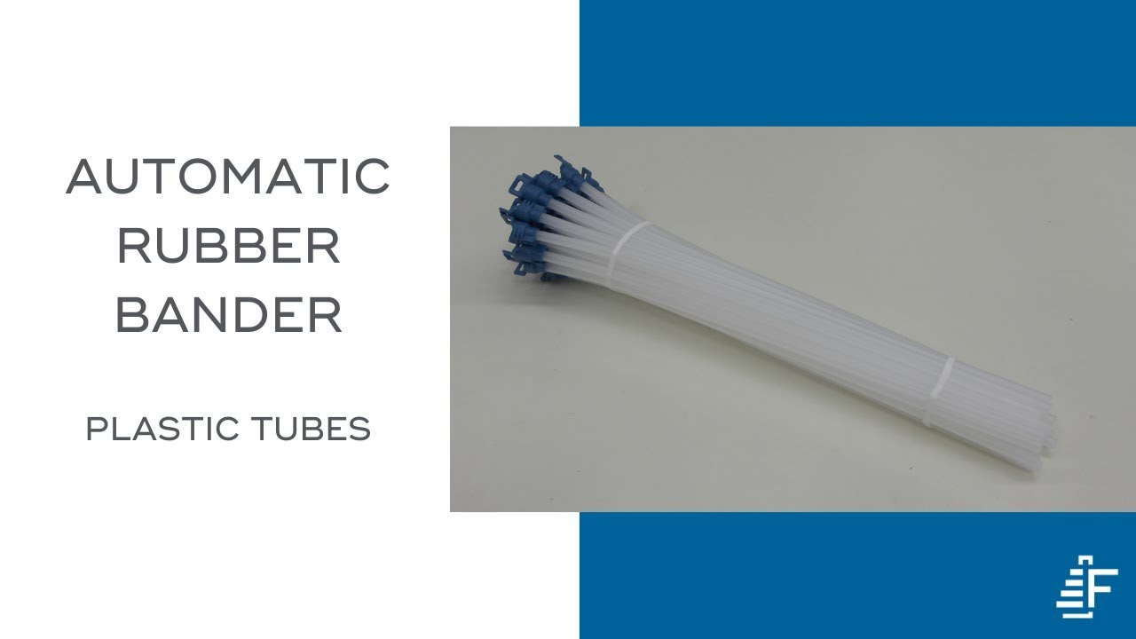 Plastic Tubes Banding ARB Automatic Rubber Banding Machine - YouTube