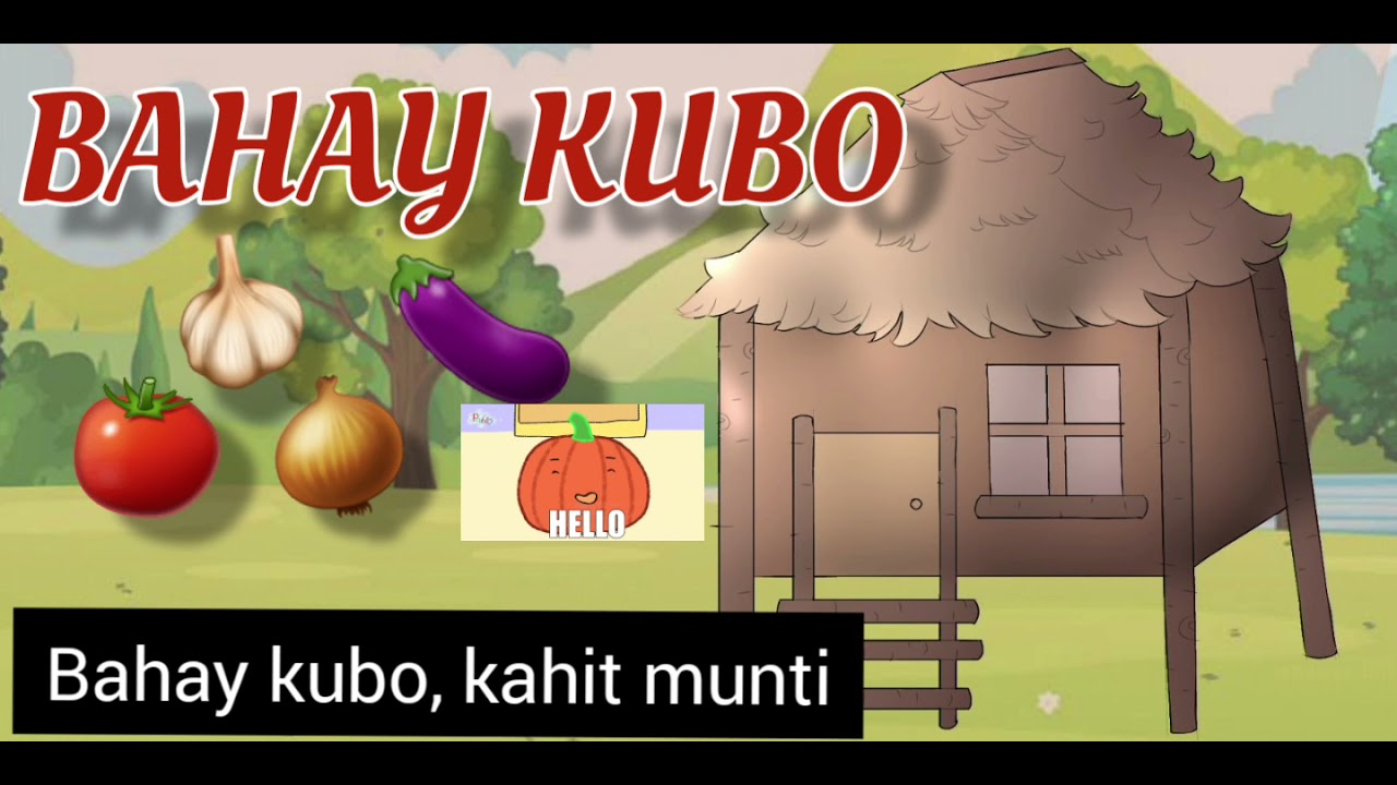 BAHAY KUBO | Sing Along |Nursery Music Lyrics & Voice | Awiting Pambata ...