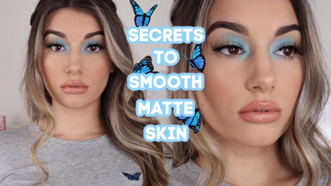 HOW TO GET SMOOTH MATTE SKIN WITHOUT LOOKING CAKEY! - YouTube