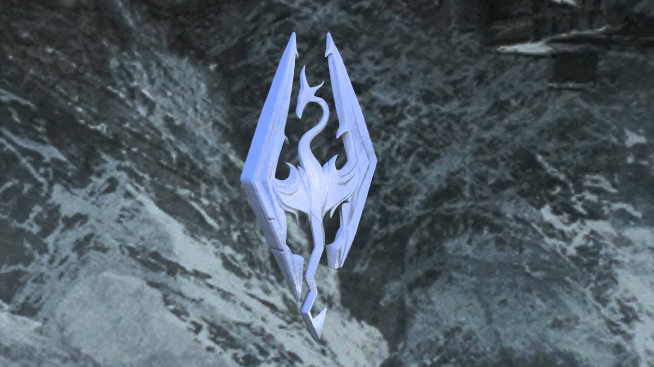 Elder Scrolls empire symbol 3D model - YouTube