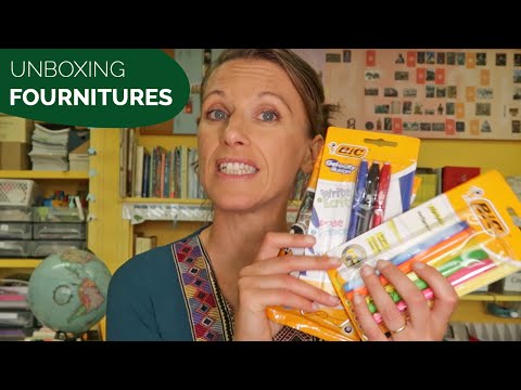 Unboxing : FOURNITURES SCOLAIRES de MAITRESSE