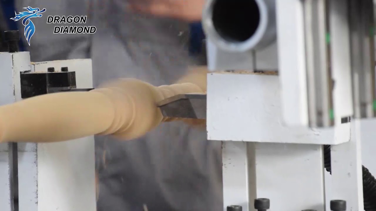custom cnc machining wood furniture cutting engraving rotary column ...