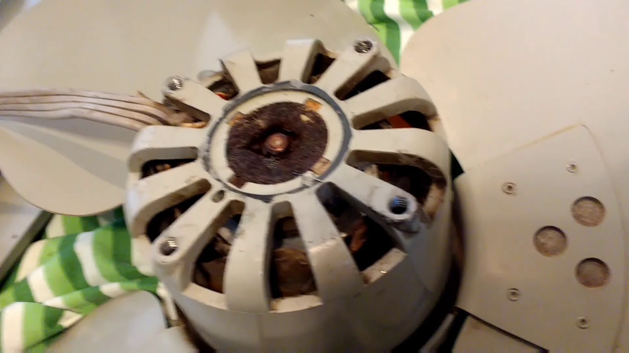 How to oil a ge box fan - YouTube