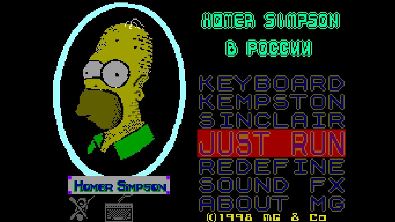 Классика ZX Spectrum - Homer Simpson in Russia (Homer Simpson в России ...