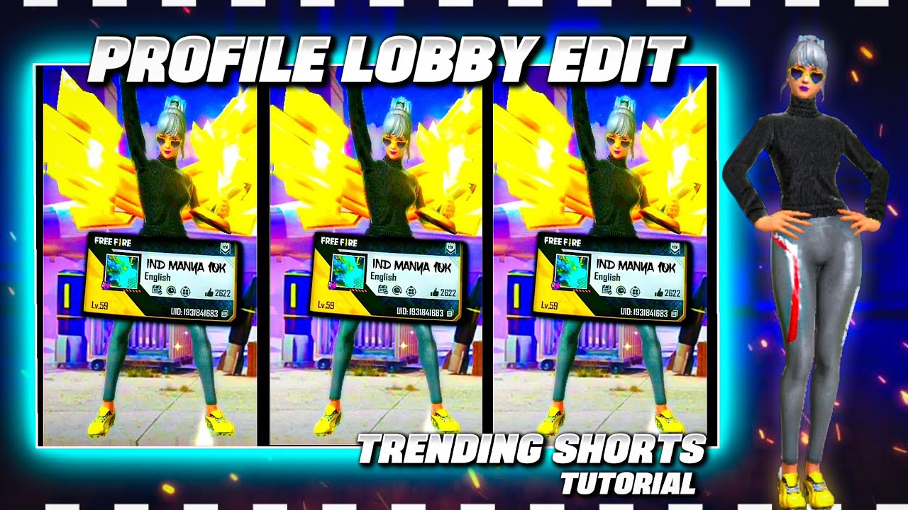 FreeFire Trending Profile & Lobby Edit Tutorial💥| FreeFire Short Edit ...