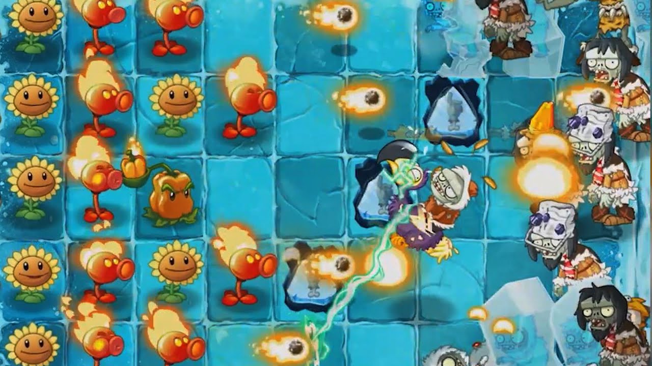 FIRE AND ICE LEVELS | Plants Vs. Zombies 2 - YouTube