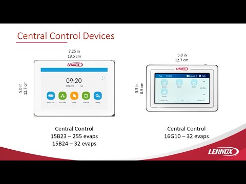 Lennox VRF - Dispositivos Control Central - YouTube