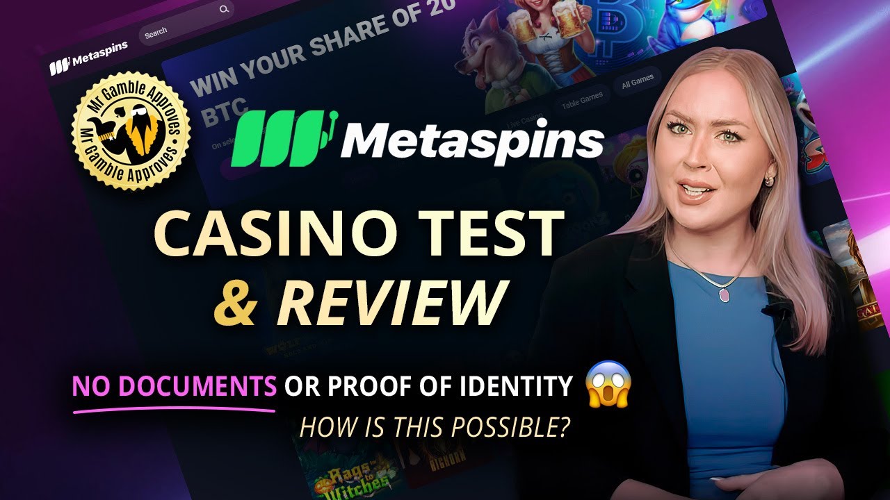 NO DOCUMENTS OR PROOF OF IDENTITY?! 😱 Metaspins (CASINO REVIEW) - YouTube
