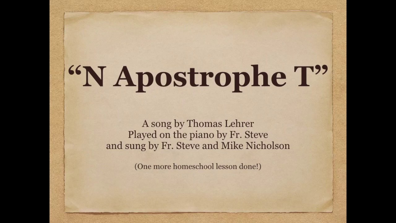 N apostrophe T - YouTube Music