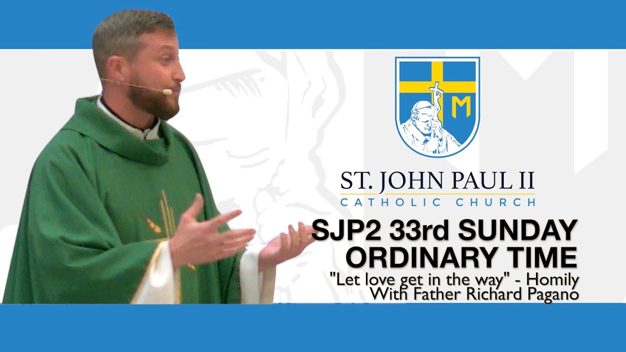 SJP2 - "Let love get in the way" - Homily - YouTube