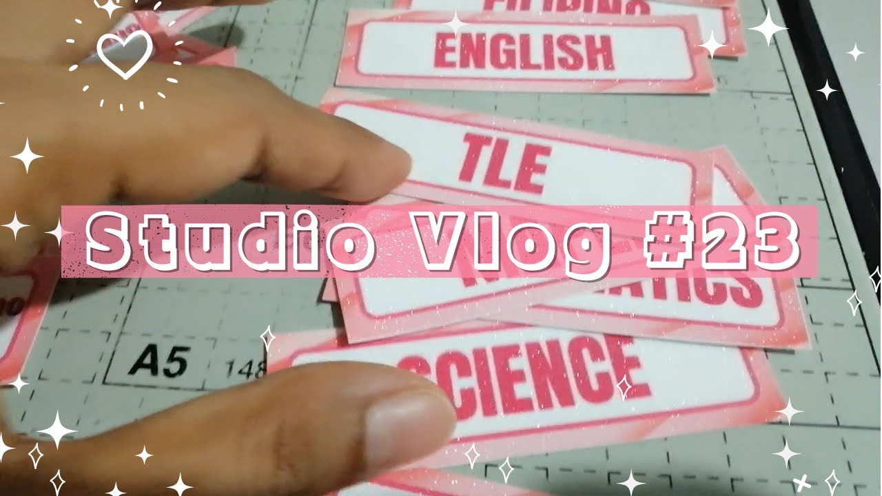 Studio Vlog #23 | Customized Name and Subject Sticker Labels, An update ...