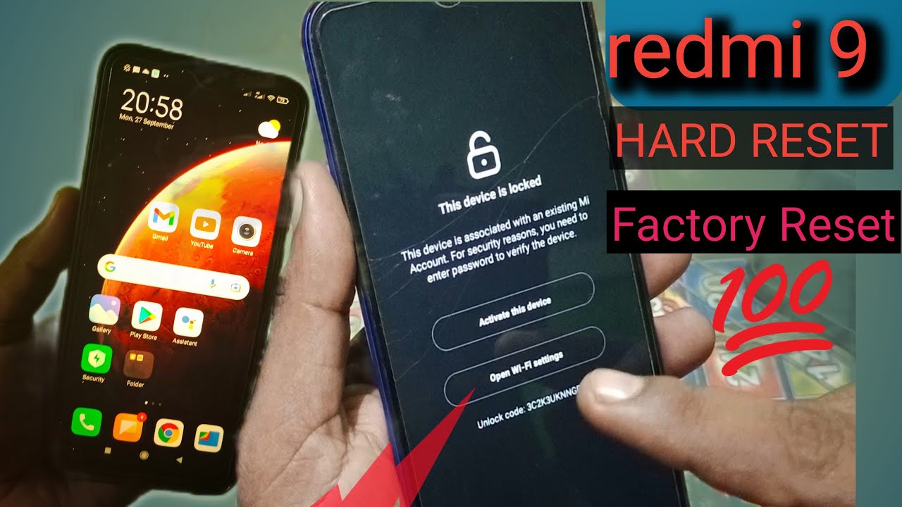 Redmi Factory Reset | hard reset redmi note 10,reset,hard reset redmi 9 ...
