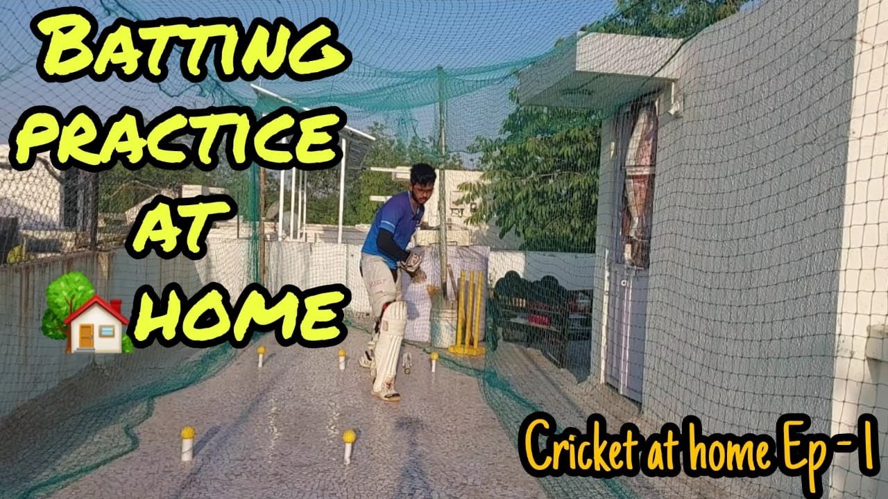 Cricket batting drills to do at home (cricket at home Ep-1) - YouTube